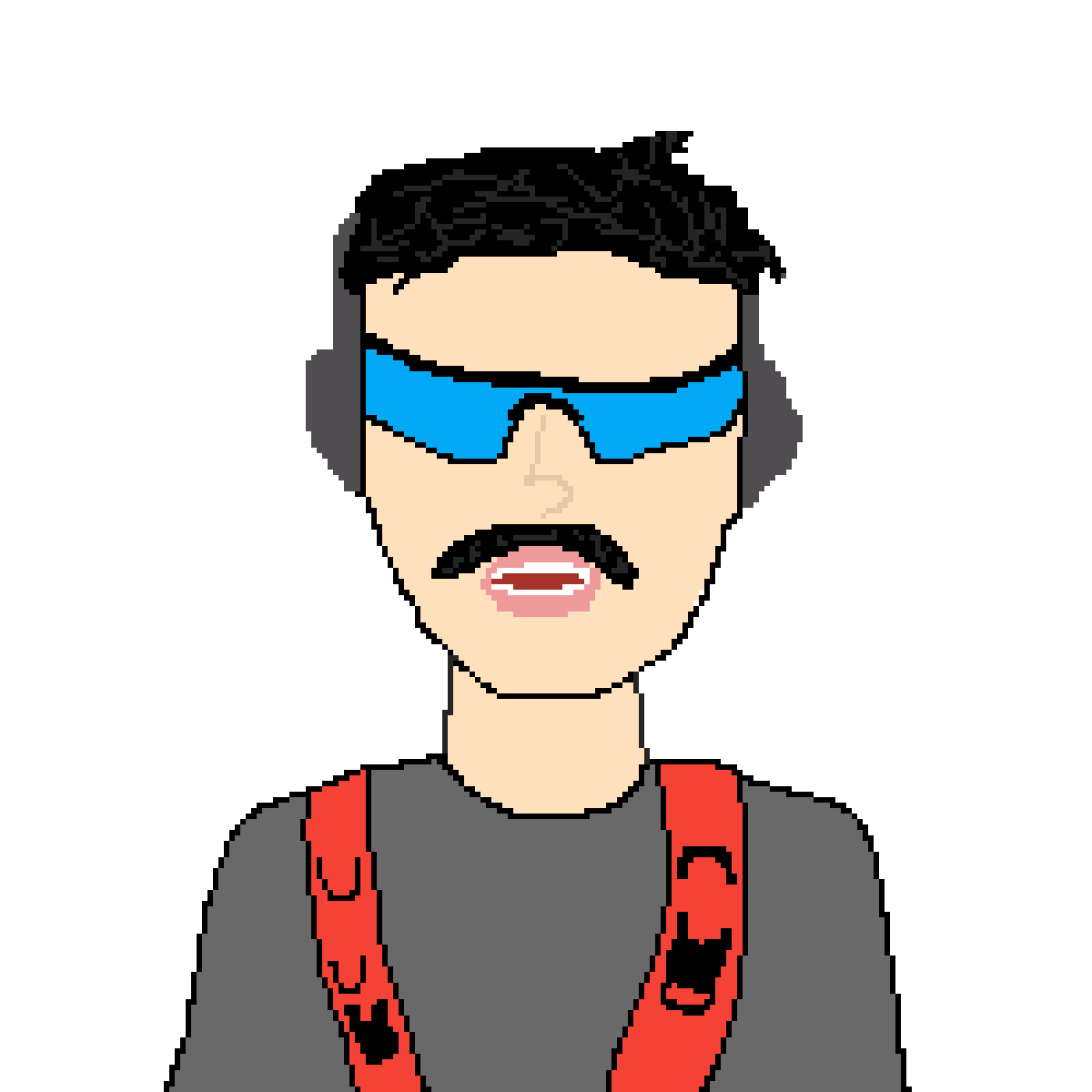 Editing Dr Disrespect - Free online pixel art drawing tool - Pixilart