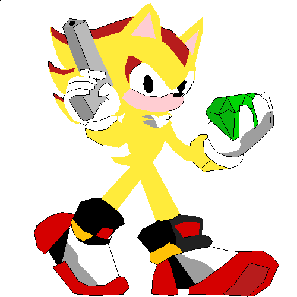 Pixilart - Super Shadow by Sonic-Gamer