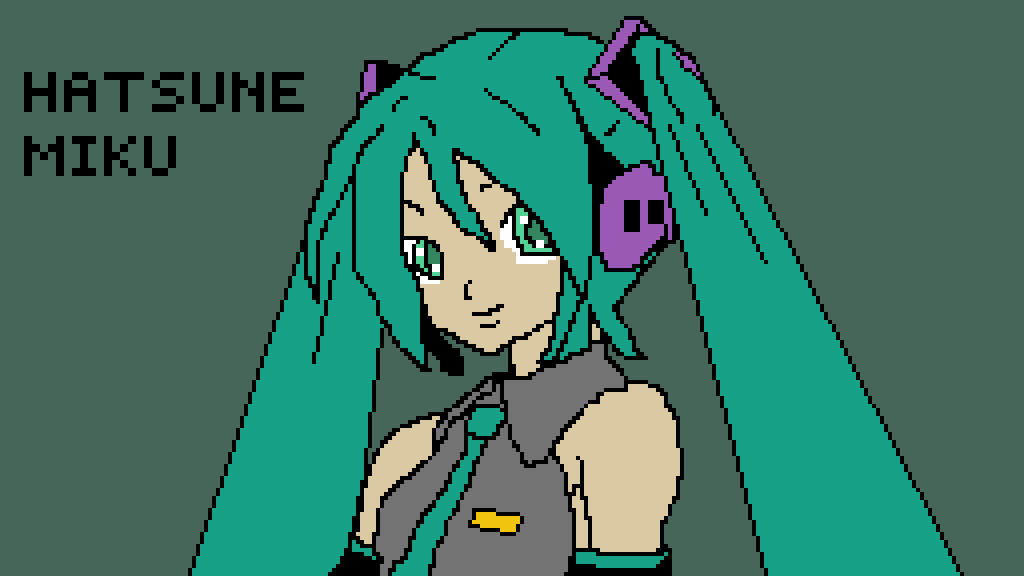 Pixilart - Miku by TashaDraws