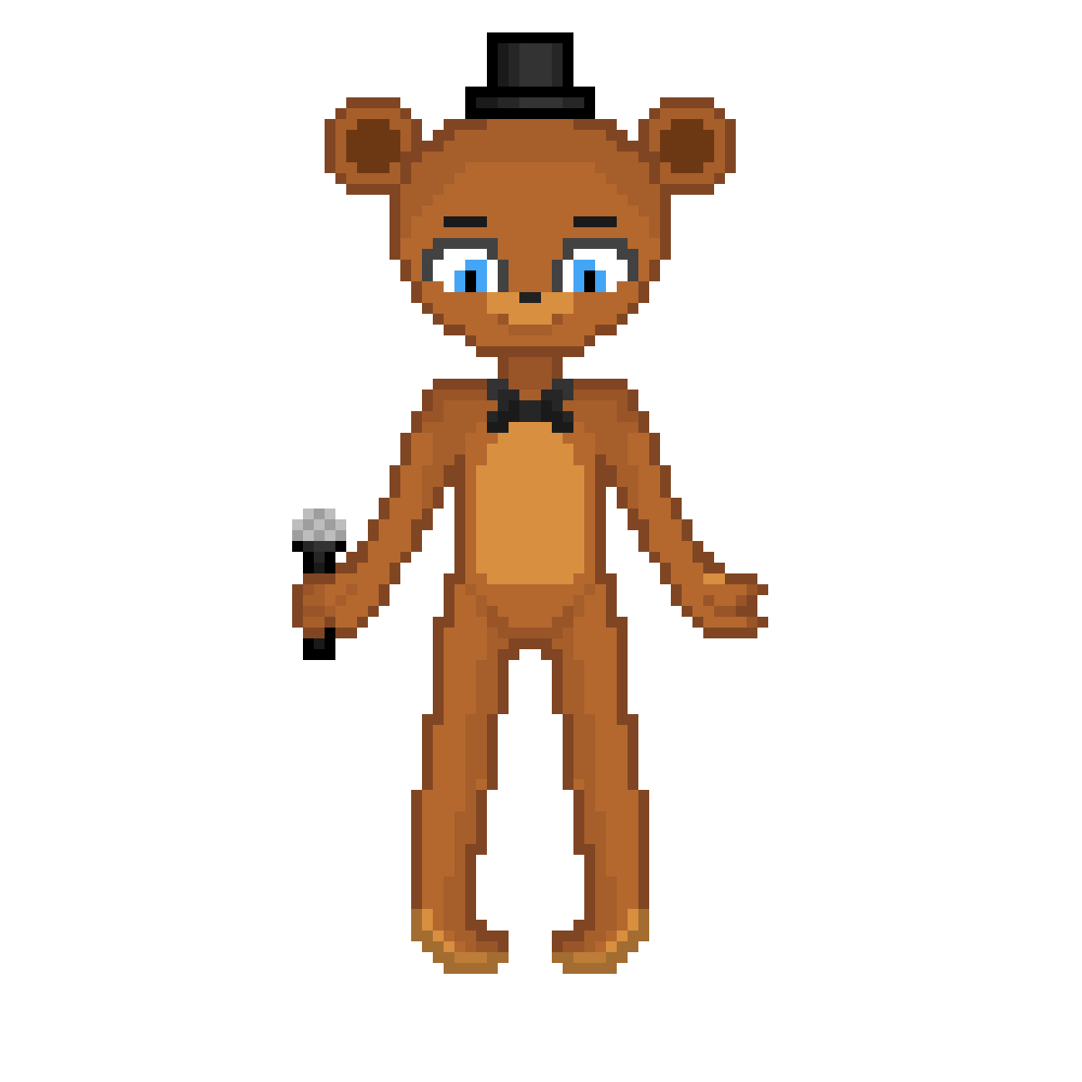 Pixilart - stylized base Freddy by crazycreeper529