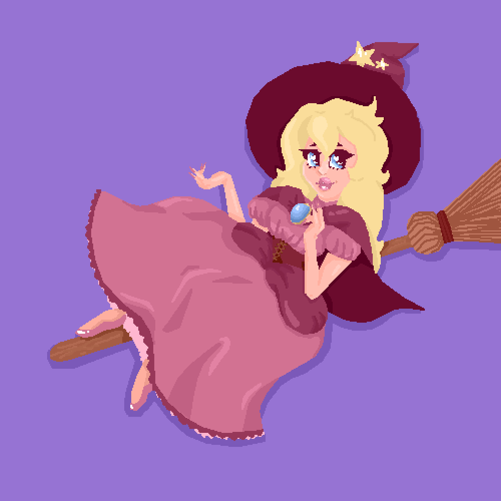 Pixilart - Witch Peach by internetimp