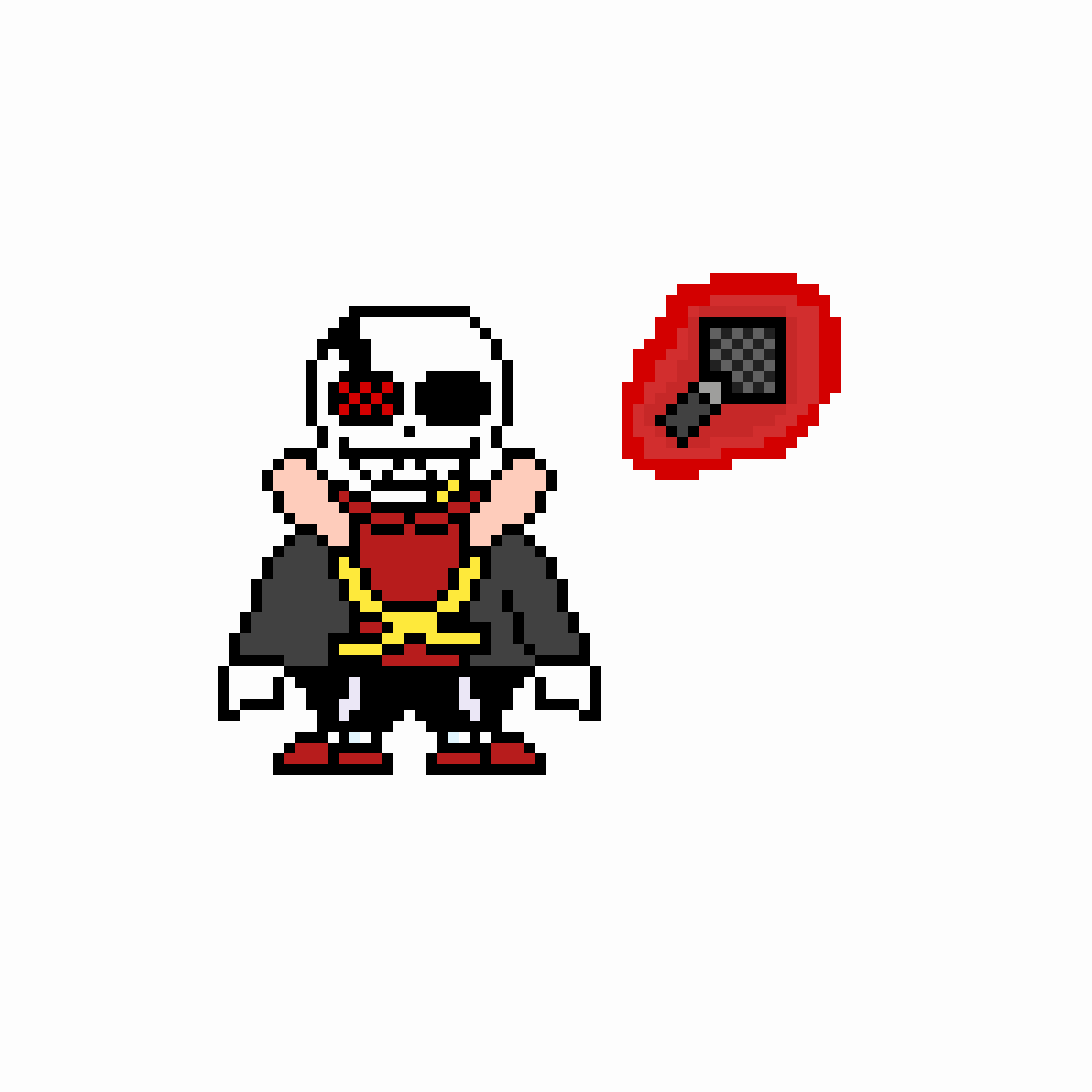 Pixilart - underfell sans fnf phase3 by itstrueimgreen