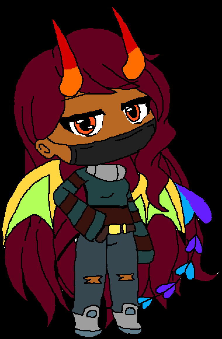 Pixilart - Rainbow bish by cal-cal-art
