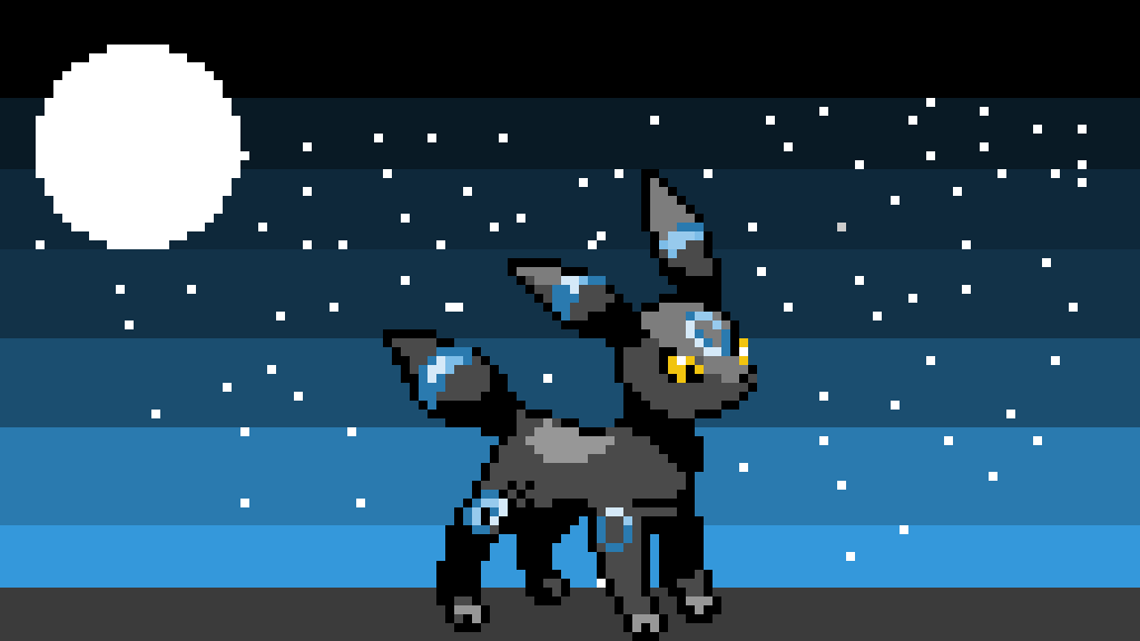 Pixilart - Shiny Umbreon by Pixelist