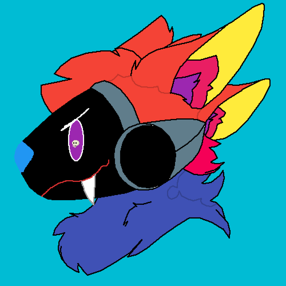 Pixilart - protogen base by Lazydog99921