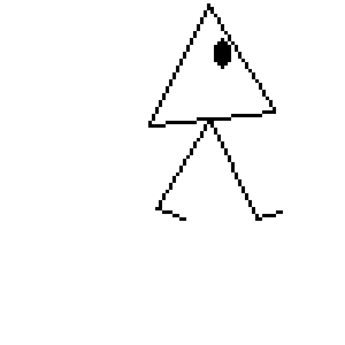 Pixilart - talking triangle has legs by Spyrora