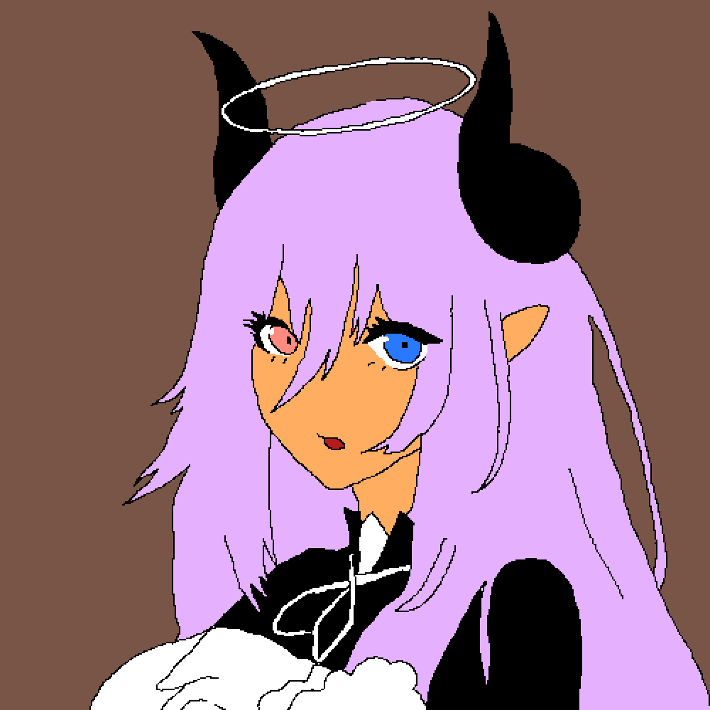 Pixilart - Anime odd eyed demon by Sweetie-pie