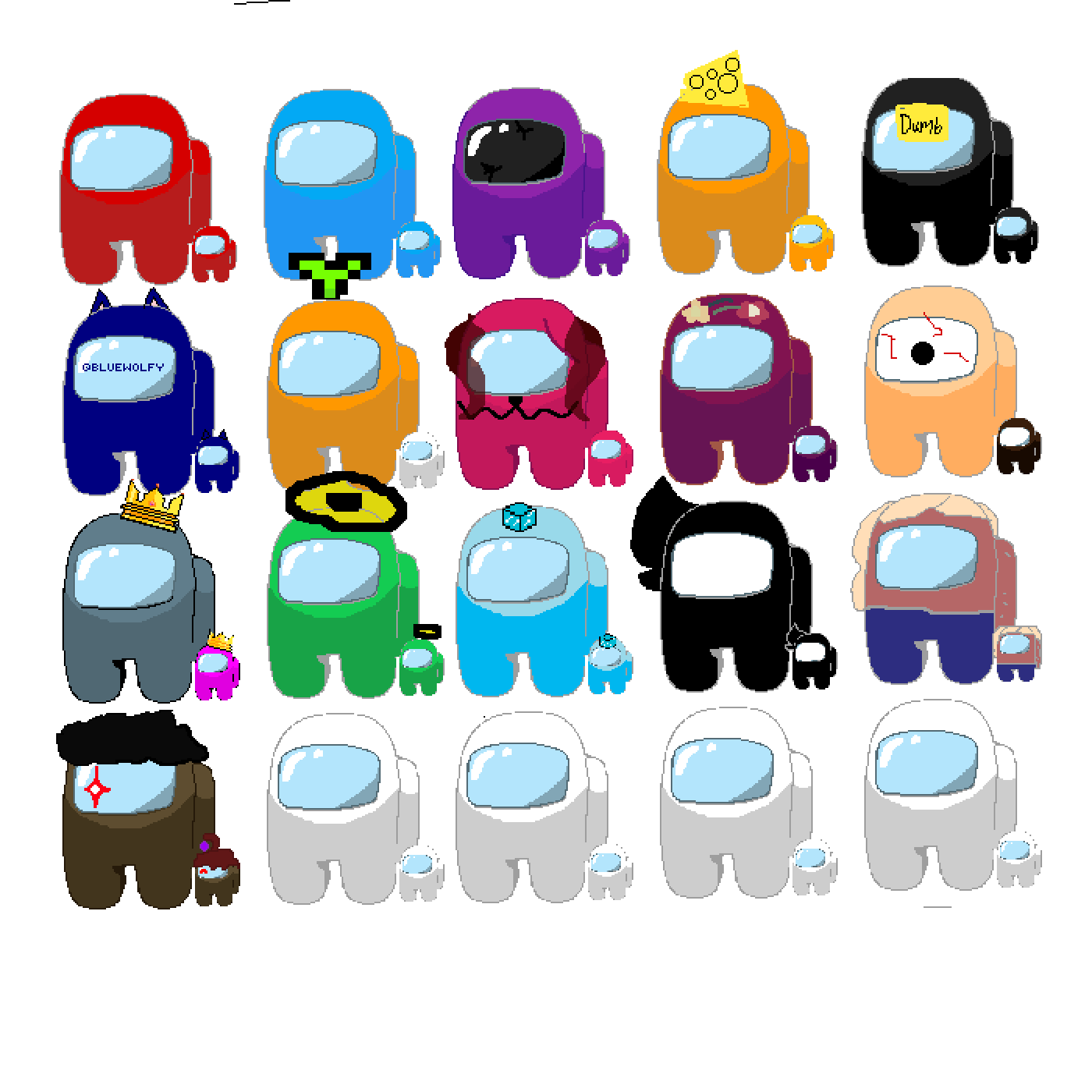Pixilart - Draw your character in Among us by HollyTheMommy