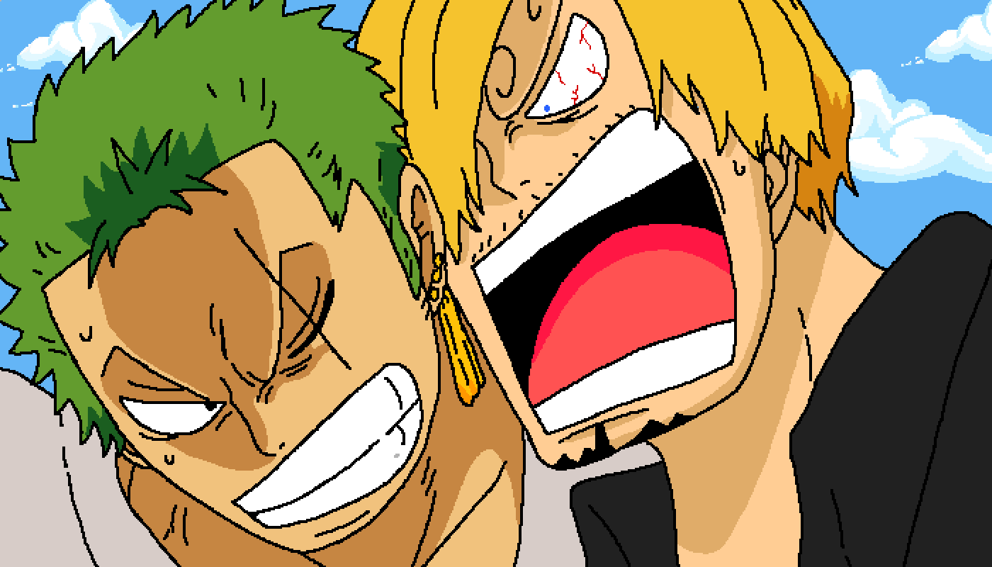 Pixilart - Zoro and Sanji Arguing Base by Dyq4frLoDcnY6P1
