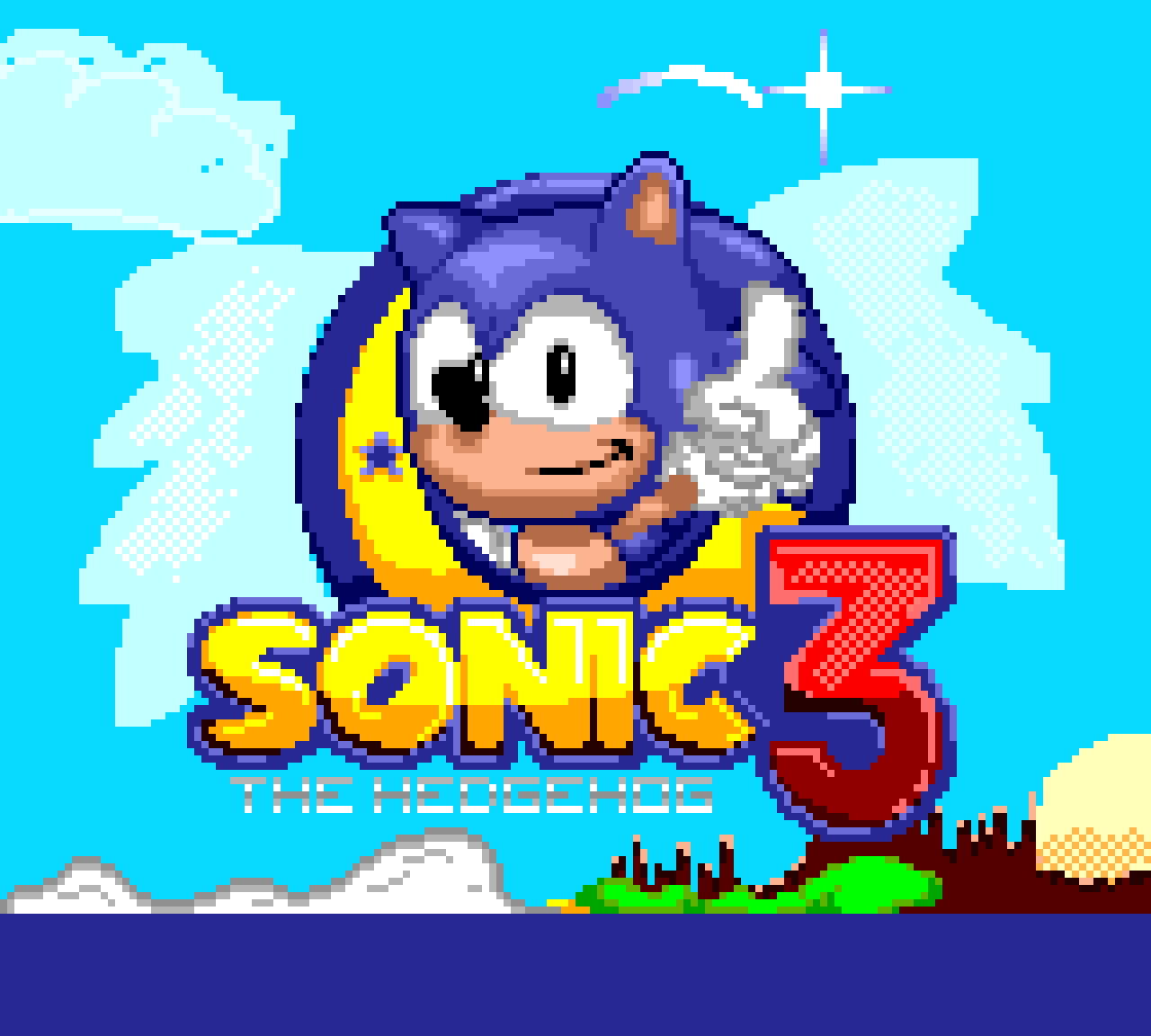 Pixilart - Sonic 3 with Sonic 1 colors by MauricioDiaz
